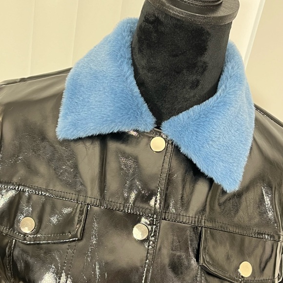 Half Heart | Jackets & Coats | Half Heart Top Crush Patent Vinyl Jacket ...